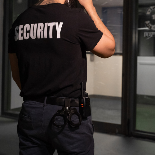 Black Steel Heavy Duty Handcuffs