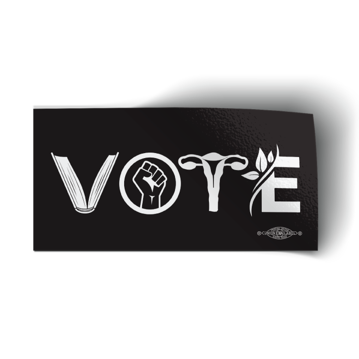 Vote (4" x 2" Vinyl Sticker -- Pack of Two!) - Minnesota DFL Webstore
