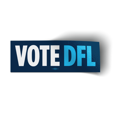 Vote DFL (10" x 3.5" Vinyl Sticker) - Minnesota DFL Webstore
