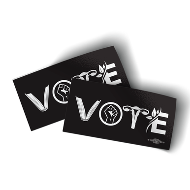 Vote (4" x 2" Vinyl Sticker -- Pack of Two!) - Minnesota DFL Webstore