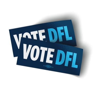 Vote DFL (4" x 1.75" Vinyl Sticker -- Pack of Two!) - Minnesota DFL ...