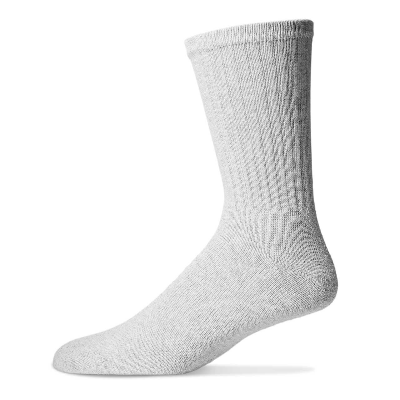 American Made Comfy Crew Socks, 12 Pair Bulk Pack, Multiple Colors