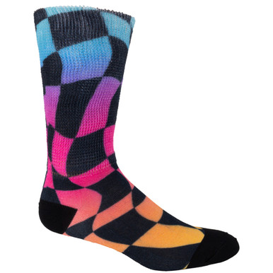 Neon Checker | Cool & Crazy Design Socks by Physician's Choice Diabetic ...