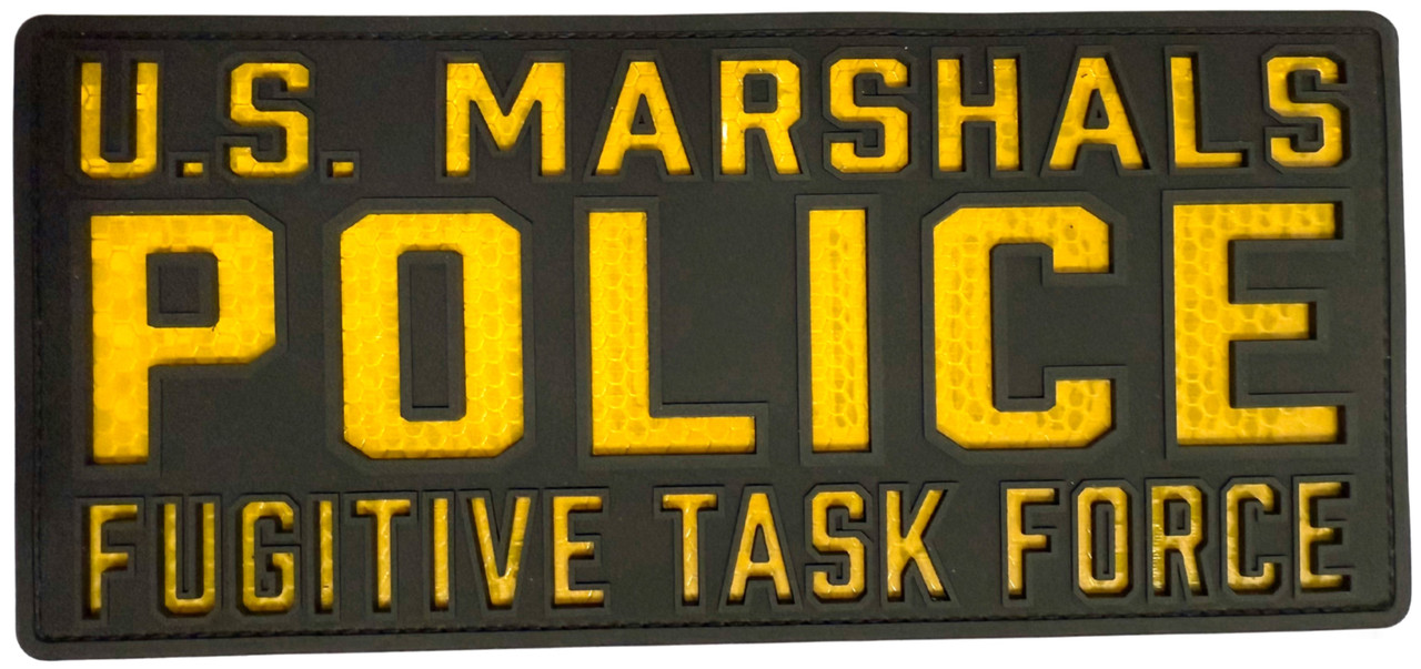 Reflective PVC Patch - Police USMS Fugitive Task Force Patch
