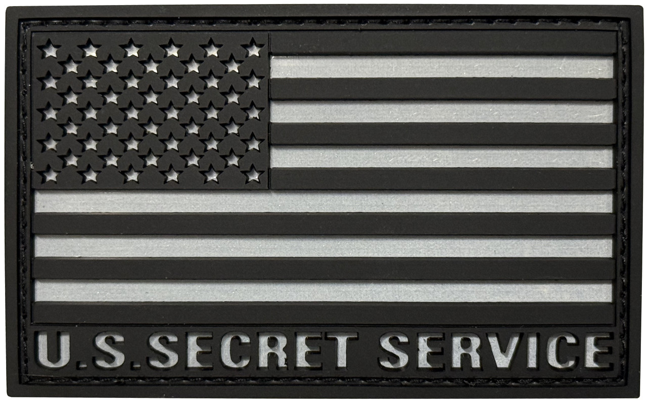 Combat Swag™ Reflective PVC Patch - USSS (Secret Service ) Helmet Flag