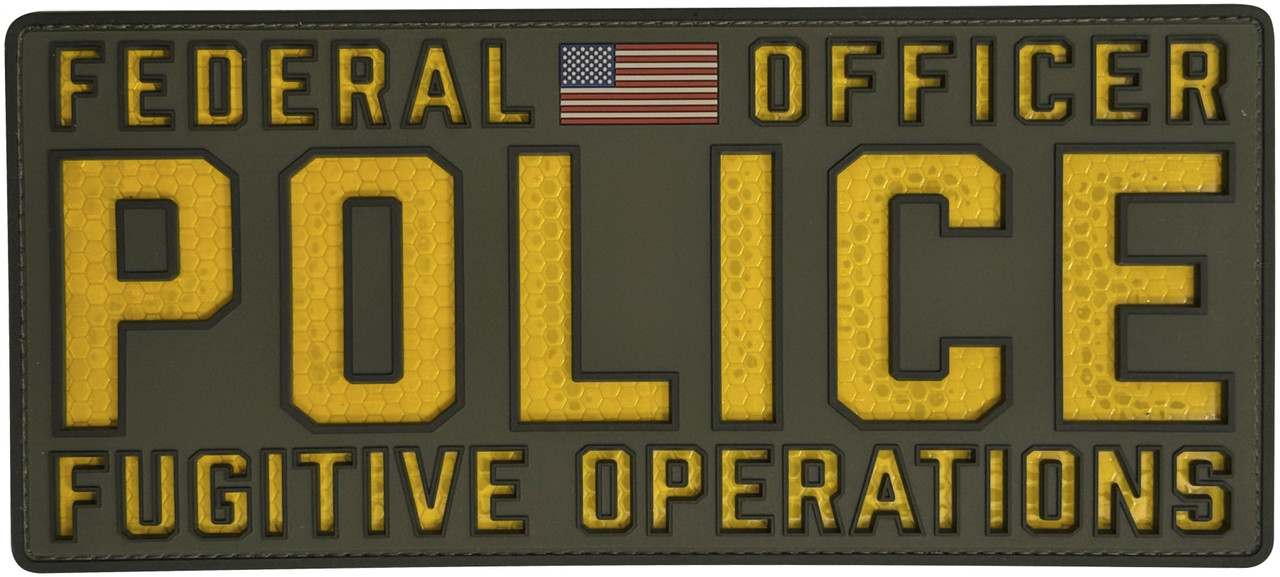 Reflective PVC Patch - Police Federal Officer Fugitive Operations