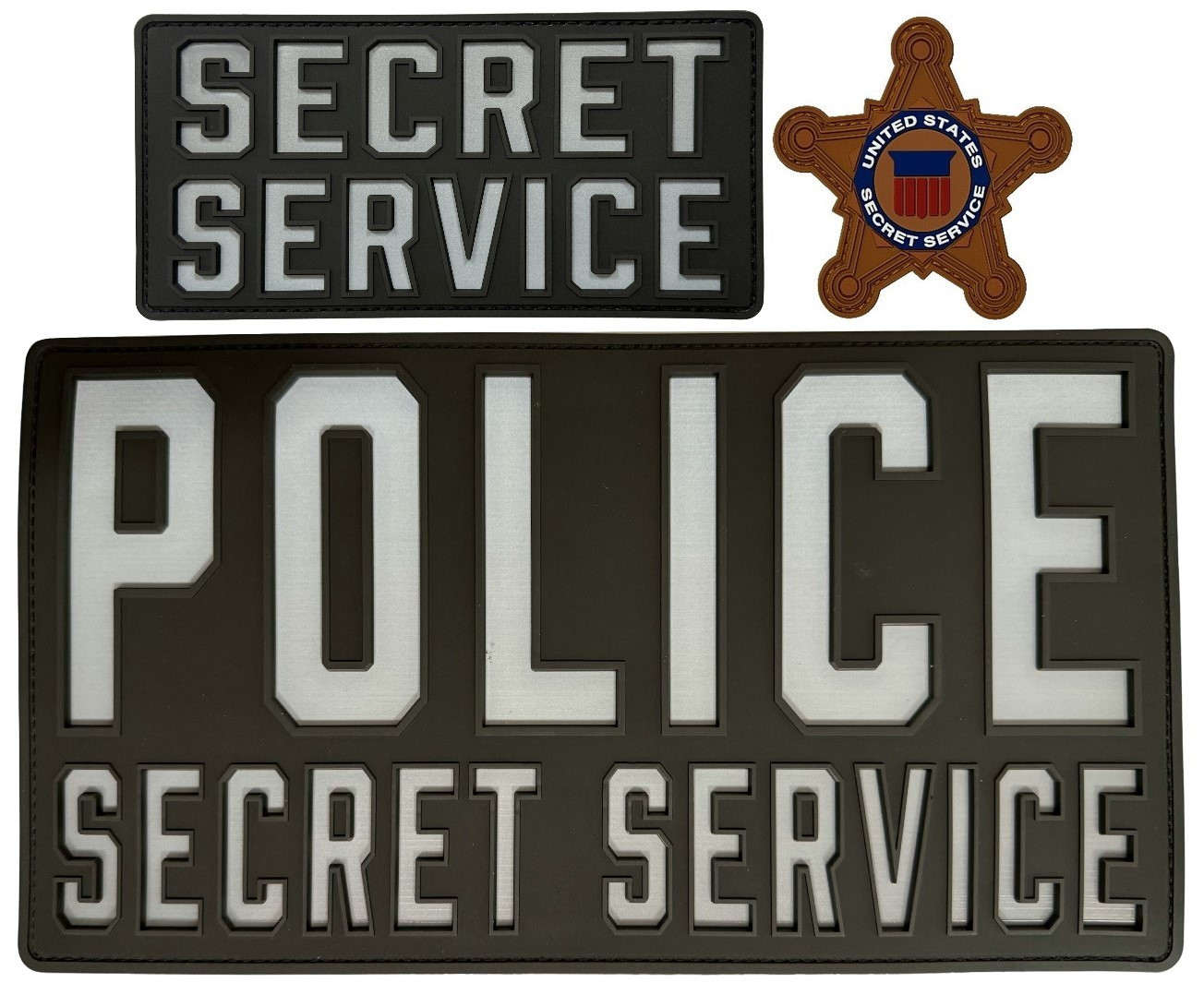 Reflective PVC Patch Set - USSS (Secret Service)