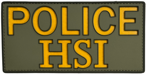 Reflective PVC Patch Set - Official HSI (Homeland Security Investigations)