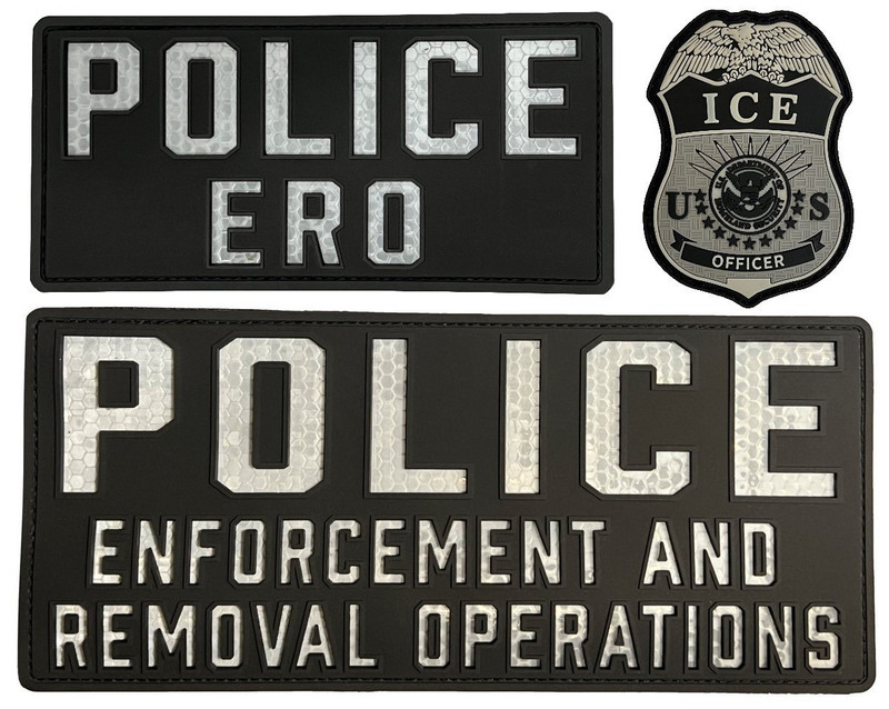 Dynamic Assault Systems Reflective PVC Patch Set - ICE (ERO ...