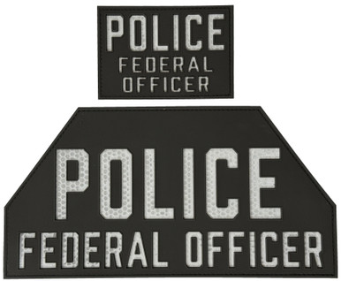 Reflective PVC Patch Set - Police Federal Officer