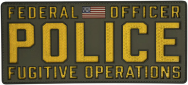 Reflective PVC Patch - Police Federal Officer Fugitive Operations