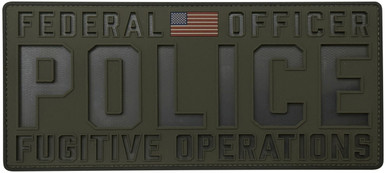 Covert IR PVC Patch - Police Federal Officer Fugitive Operations
