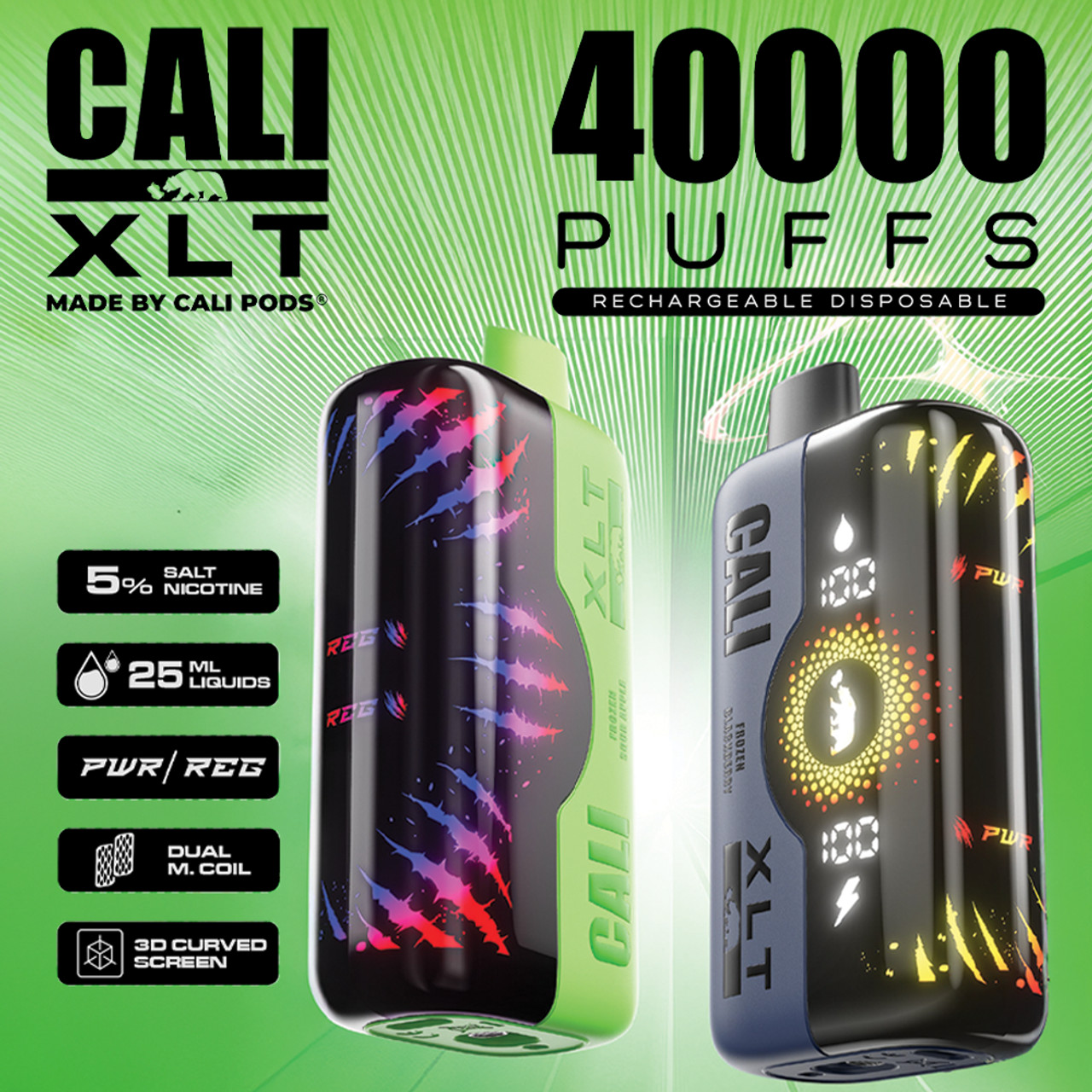 CALI XTL - 40K PUFFS - 5% NIC - 6CT DISPLAY