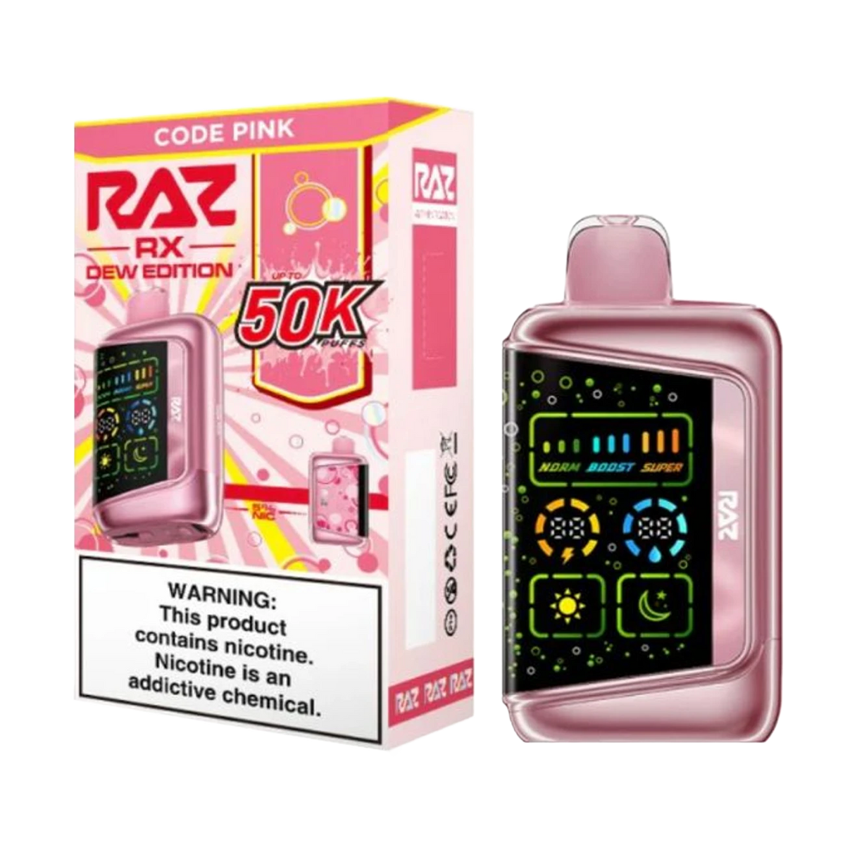 RAZ RX 50K PUFFS 5% NIC 5CT DISPLAY