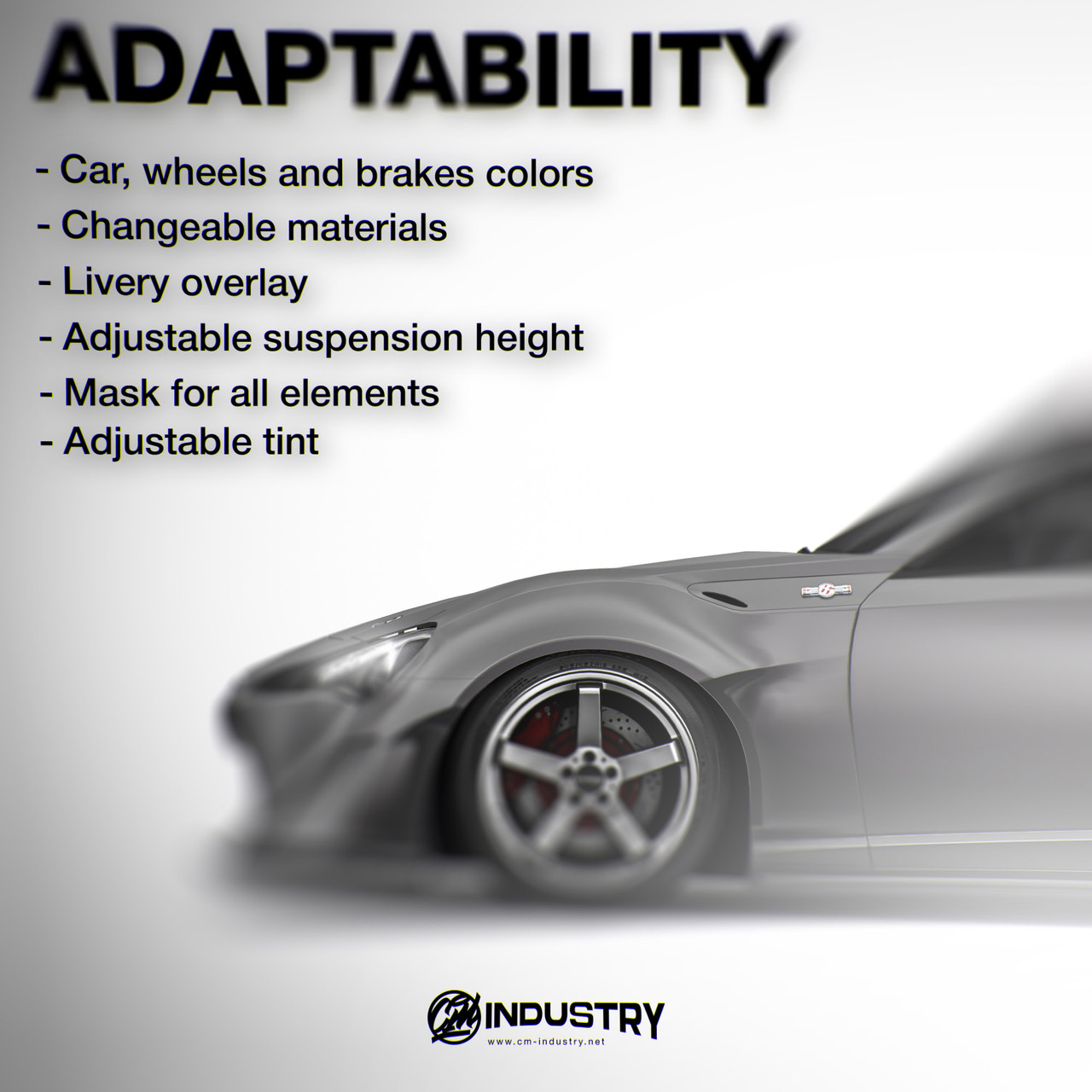 Toyota GT86 HGK V1 2012-2021 - Full Car template - CM Industry