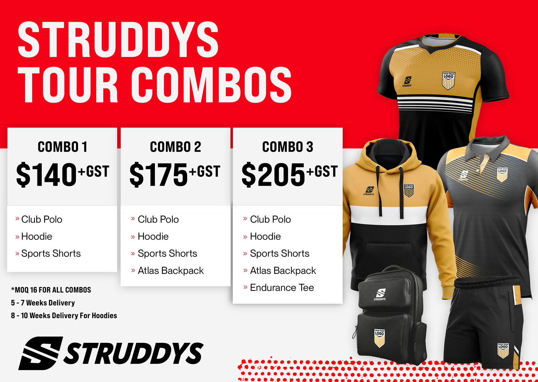 Tour Off-Field Combo | Design Your Own | Struddys