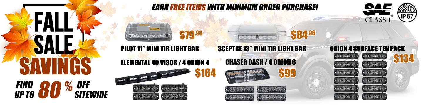 LED Emergency Vehicle Lights and Siren Supplies | Extreme Tactical Dynamics