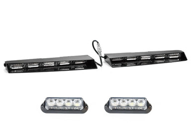 Stealth 6 Linear LED Visor Light with 1 Pair of Undercover 4