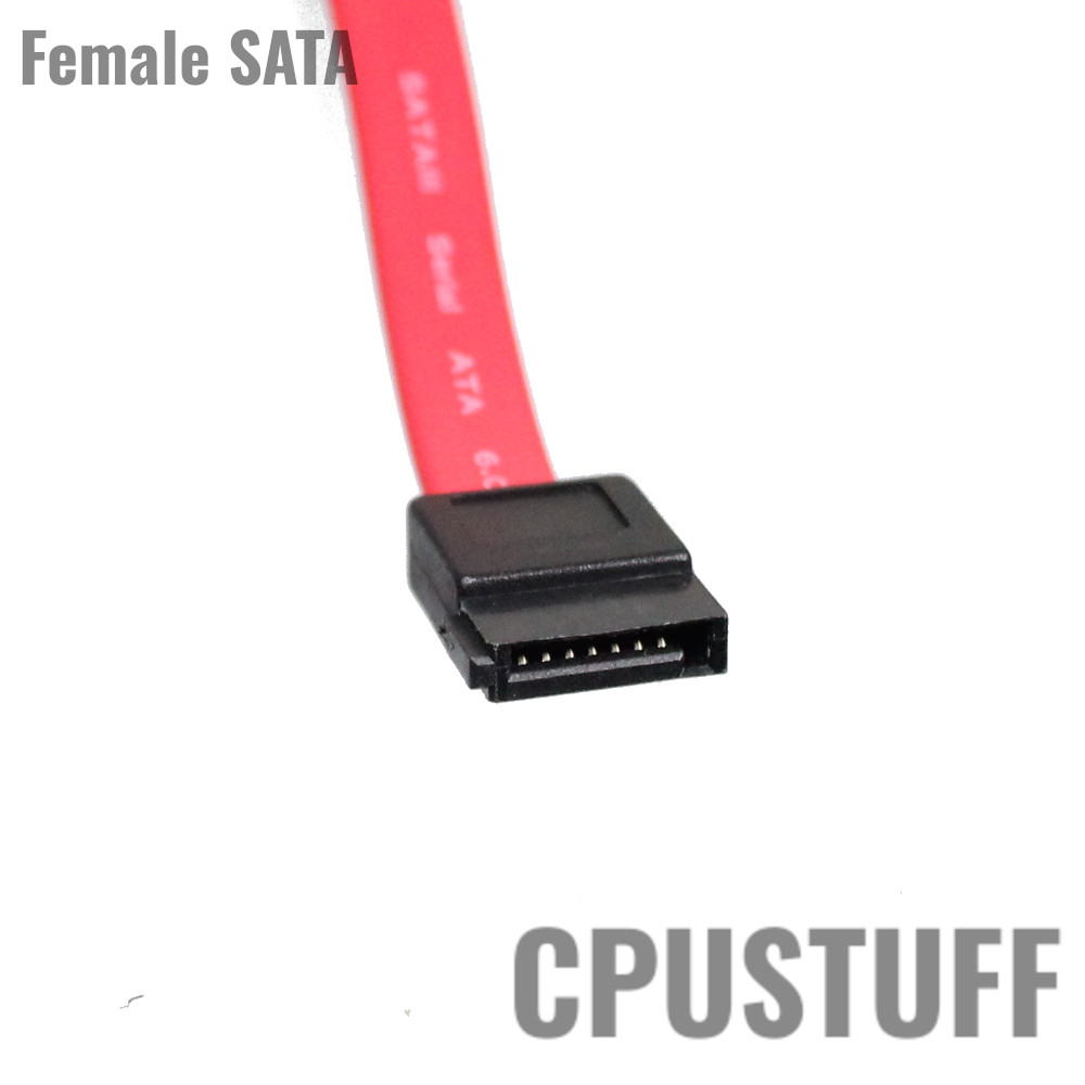 18 Inches SATA cable cross wired - straight to straight