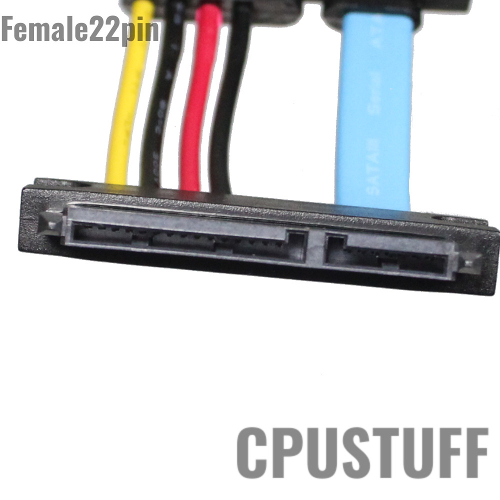 3 inch 22 pin male SATA to 22 pin female SATA adapter cable - Cpu Stuff ...