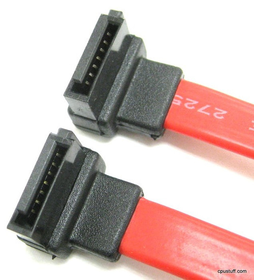 Left angle SATA cable to left angle SATA cable 7 inch CBLSATALL7R - Cpu ...