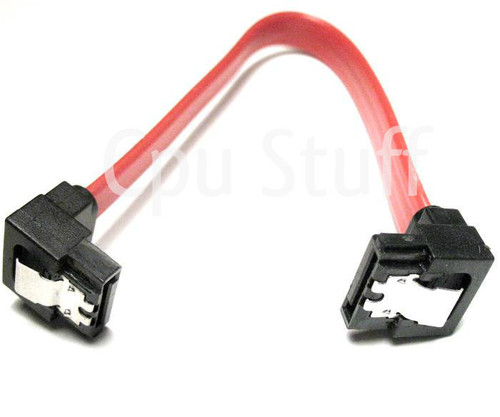 SATA Right angle to SATA Right angle with Latch 5 inches