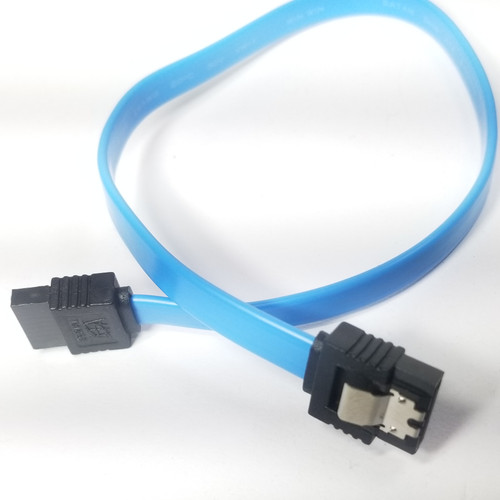 12 inch blue Internal SATA cable with latch. - Cpu Stuff. Custom SATA ...