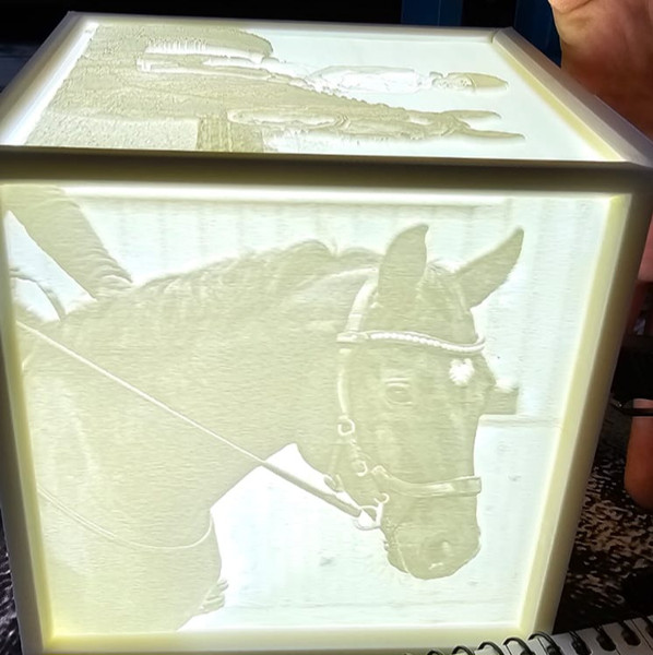 Personalised Lithophane Cube