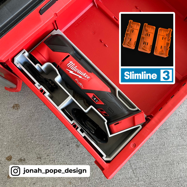 TRIO Slim Insert Trays For Milwaukee Packout Drawers - By Jonah Pope Design