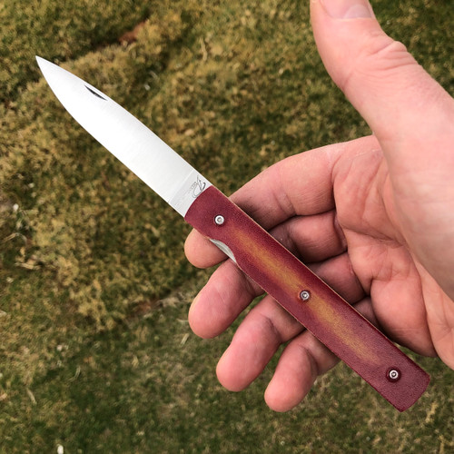 Buy The French Knife in Tangerine Leather | Knives of France