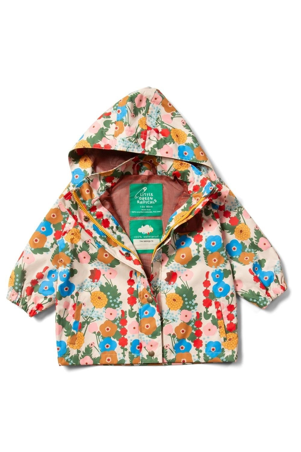Flower Kids 100% Recycled Polyester Raincoat | Mountain Warehouse