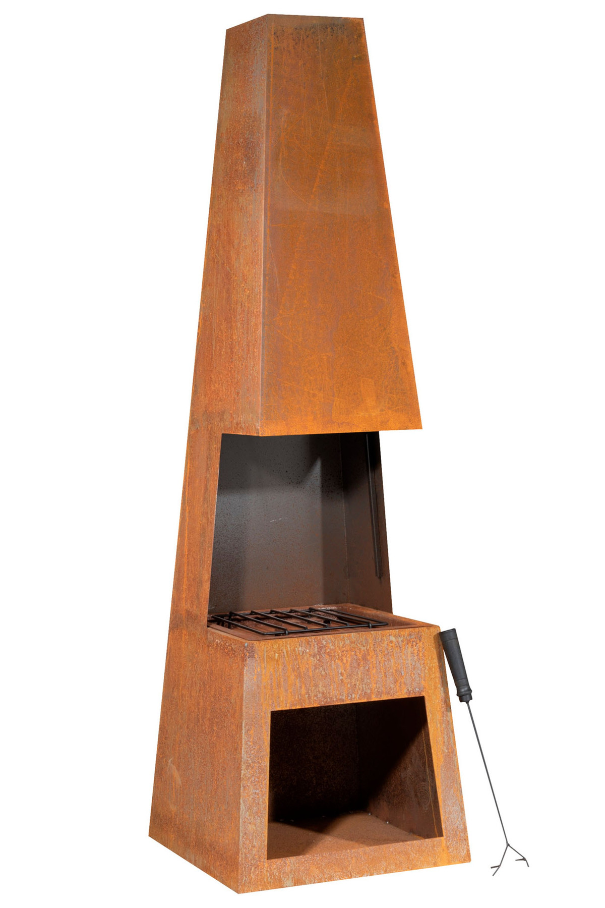 Chiminea Wood Burner, Pyramid Outdoor Fireplace | Mountain Warehouse