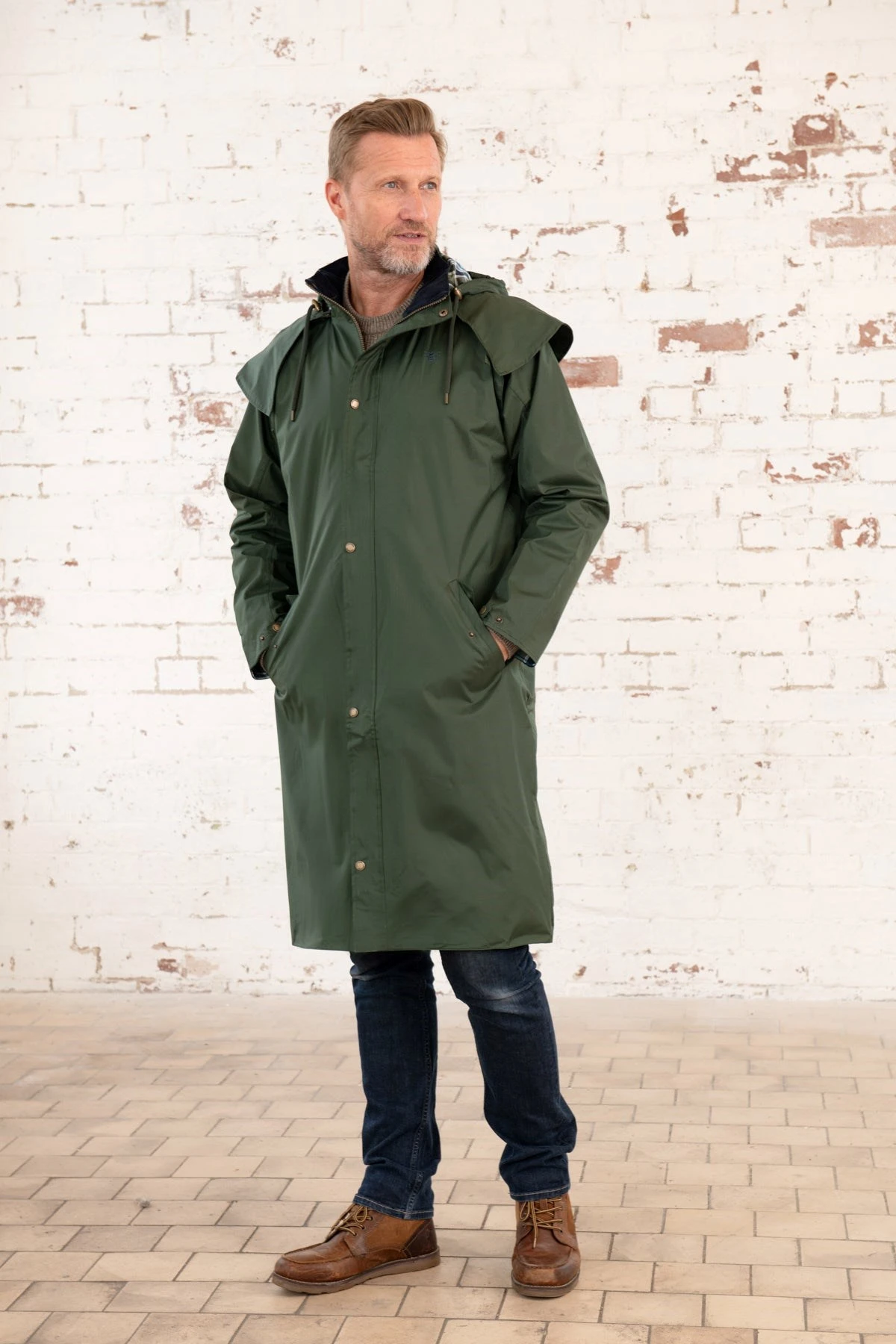 Stockman Mens Full Length Rain Coat | Mountain Warehouse