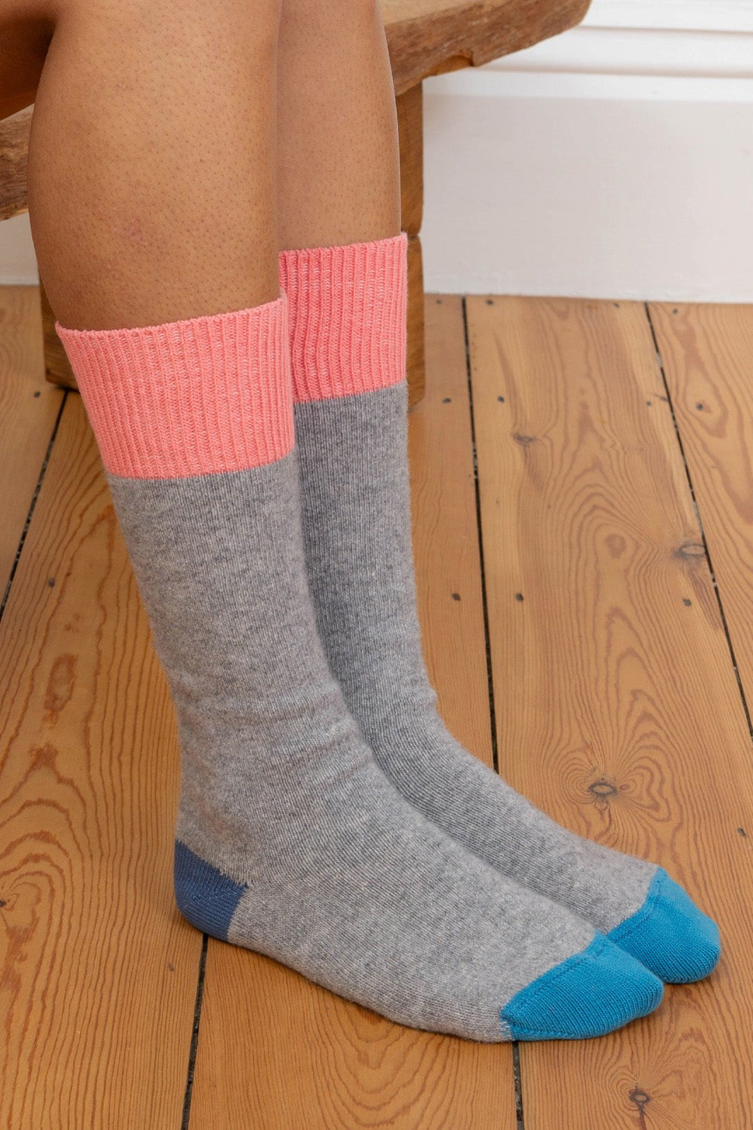 Colour Block Womens Cotton Wool Socks | Mountain Warehouse