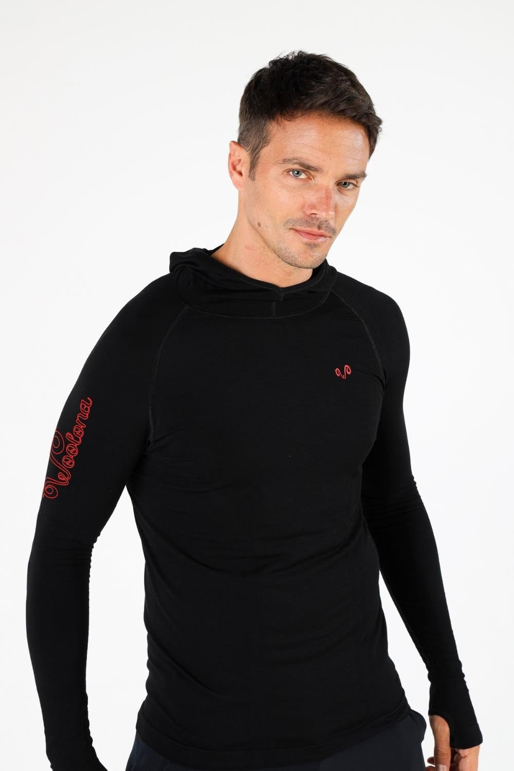 Pakke Men's Seamless Merino Blend Sport Hoodie | Mountain Warehouse