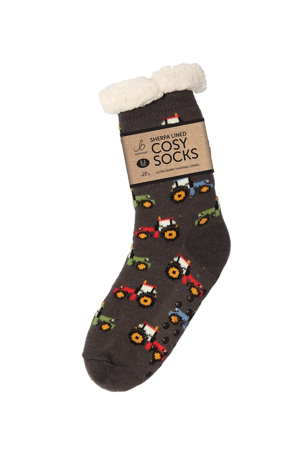 Men's Funky Cosy Sherpa Slipper Socks 3.1 TOG | Mountain Warehouse