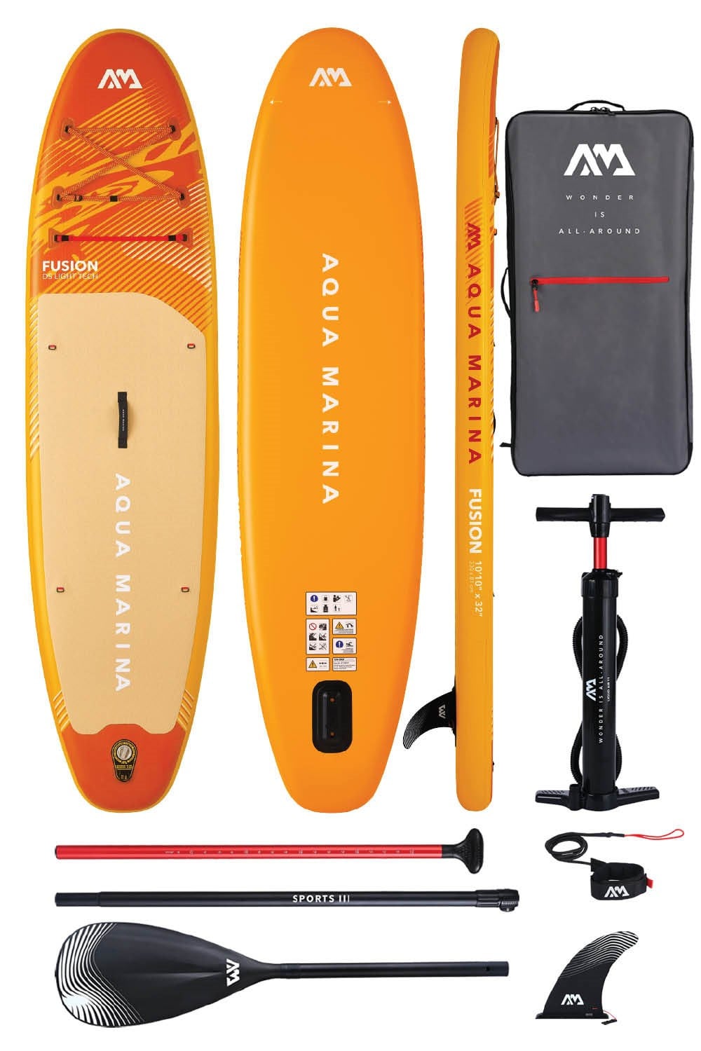 Fusion 10ft 10 Stand Up Paddle board Package | Mountain Warehouse