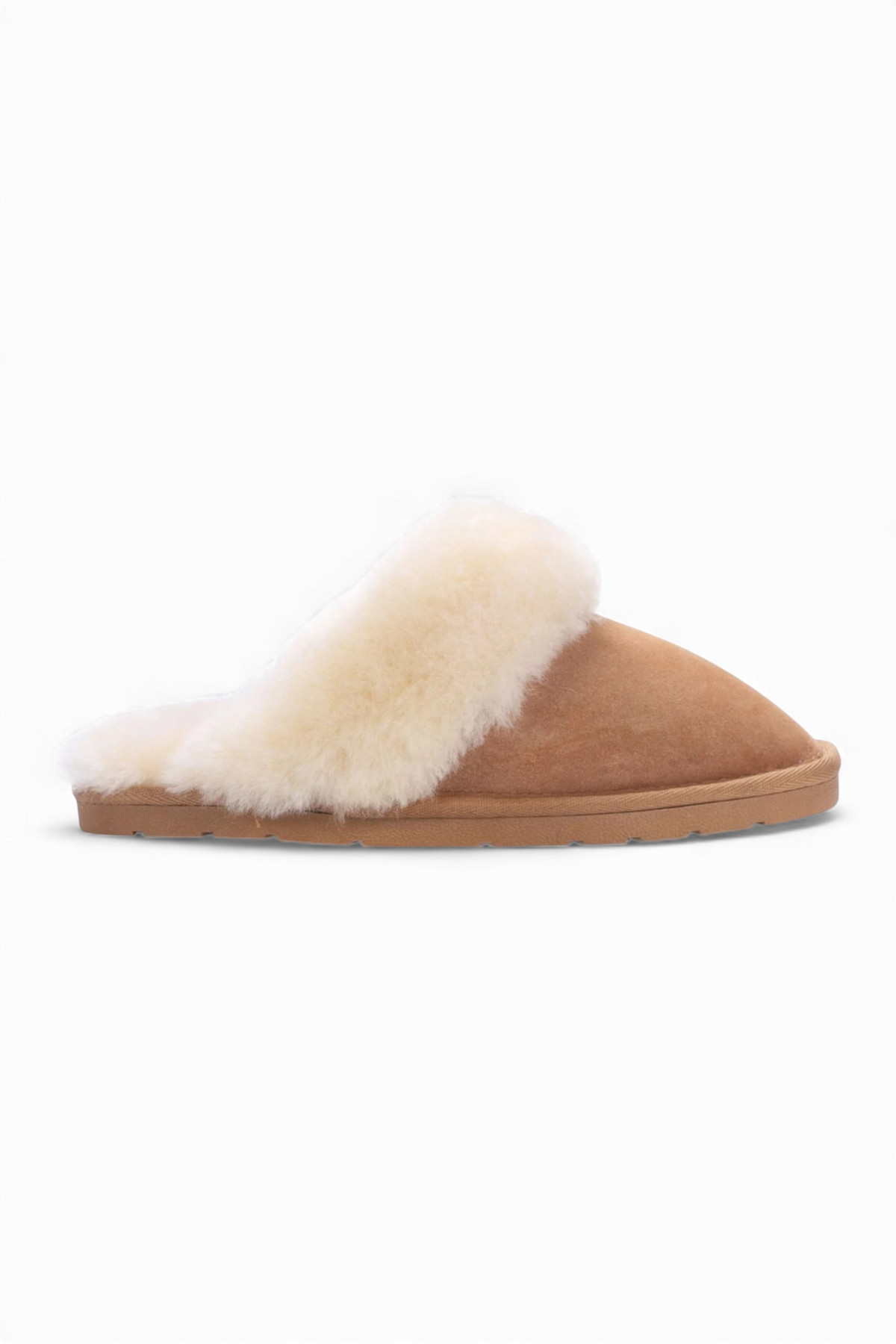 Womens Sheepskin Suede Mule Winter Luna Slippers | Mountain Warehouse