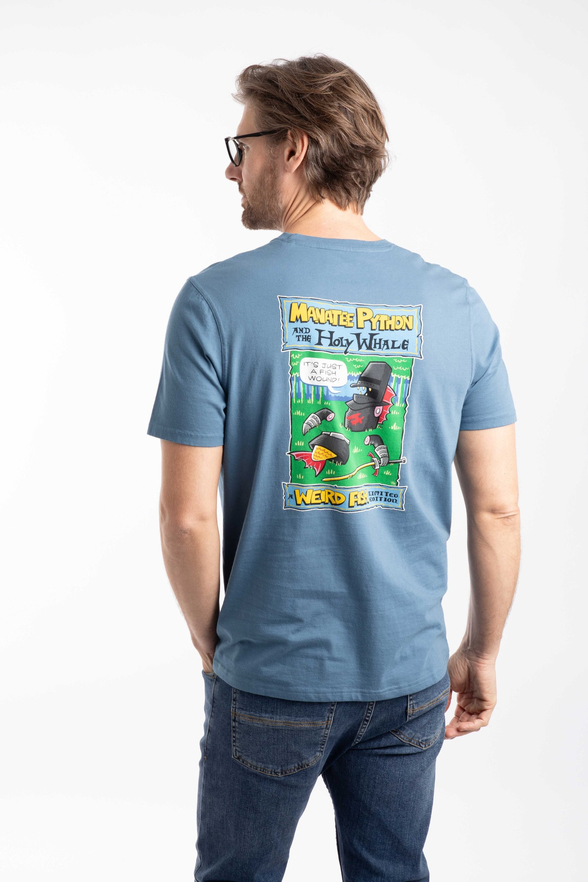 Holy Whale Mens Back Print Artist T-Shirt | Mountain Warehouse