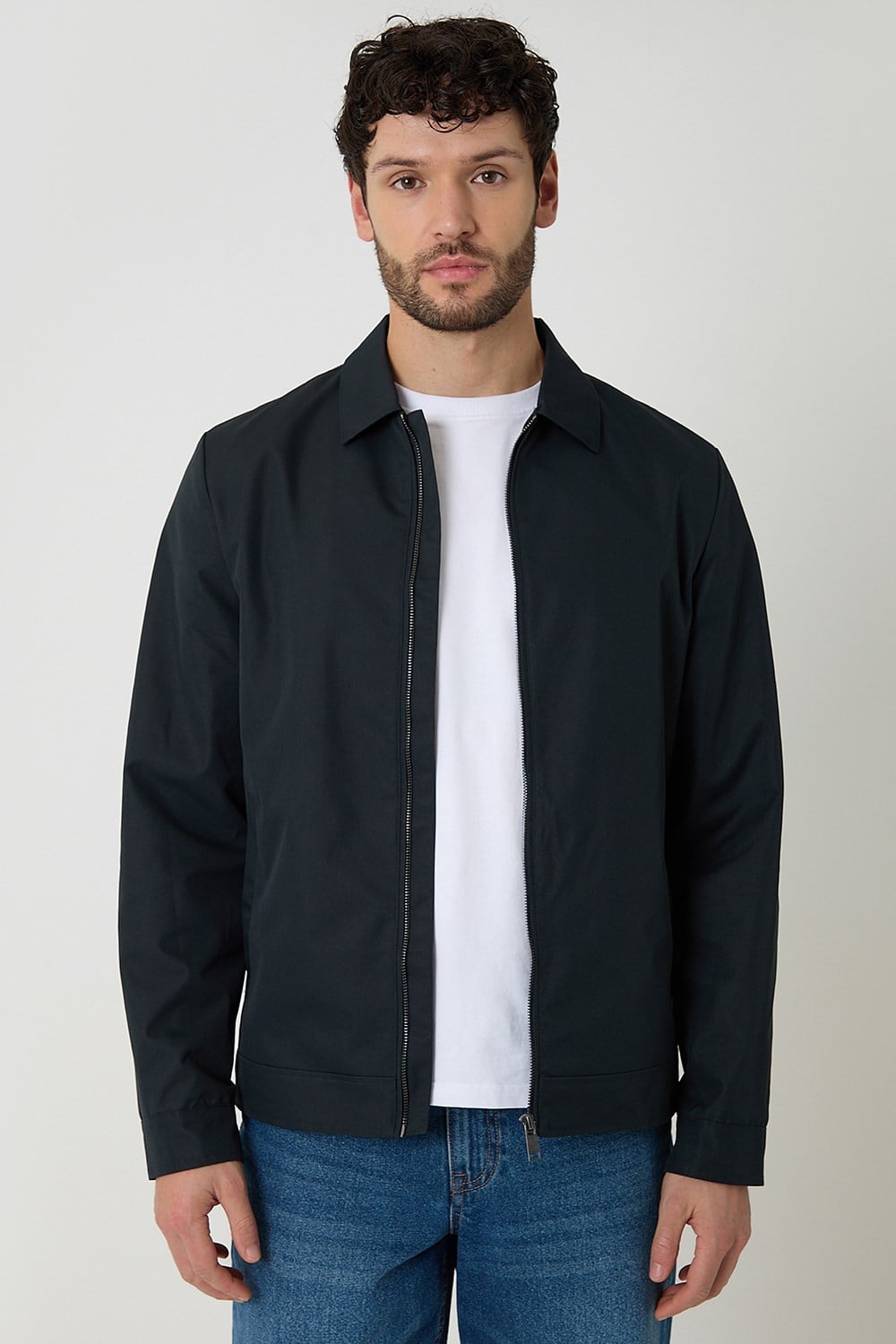 Mens Showerproof Lightweight Zip Through Jacket | Mountain Warehouse