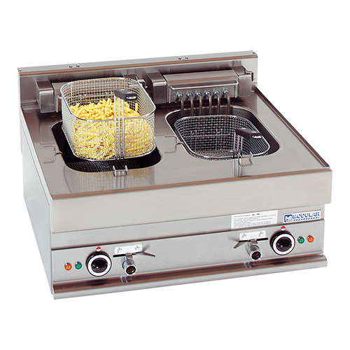 Dubbele Friteuse 2x10Ltr + Mandjes