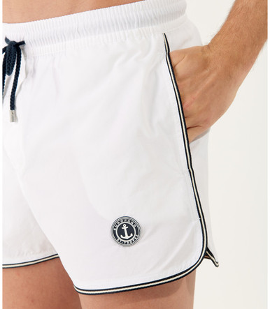 White Men's Swim Trunks