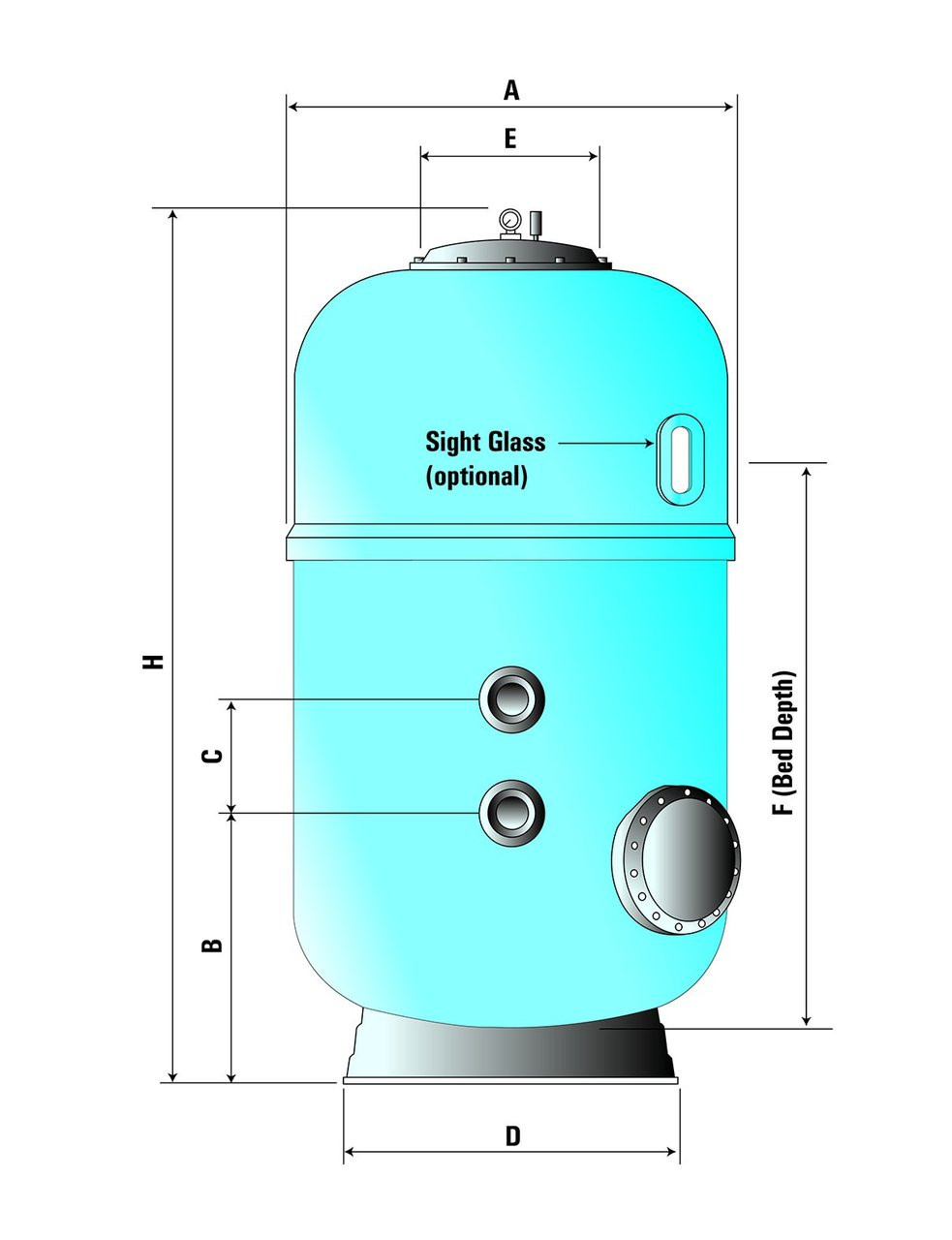 Certikin Alpine Deep Laminated Commercial Swimming Pool Filter