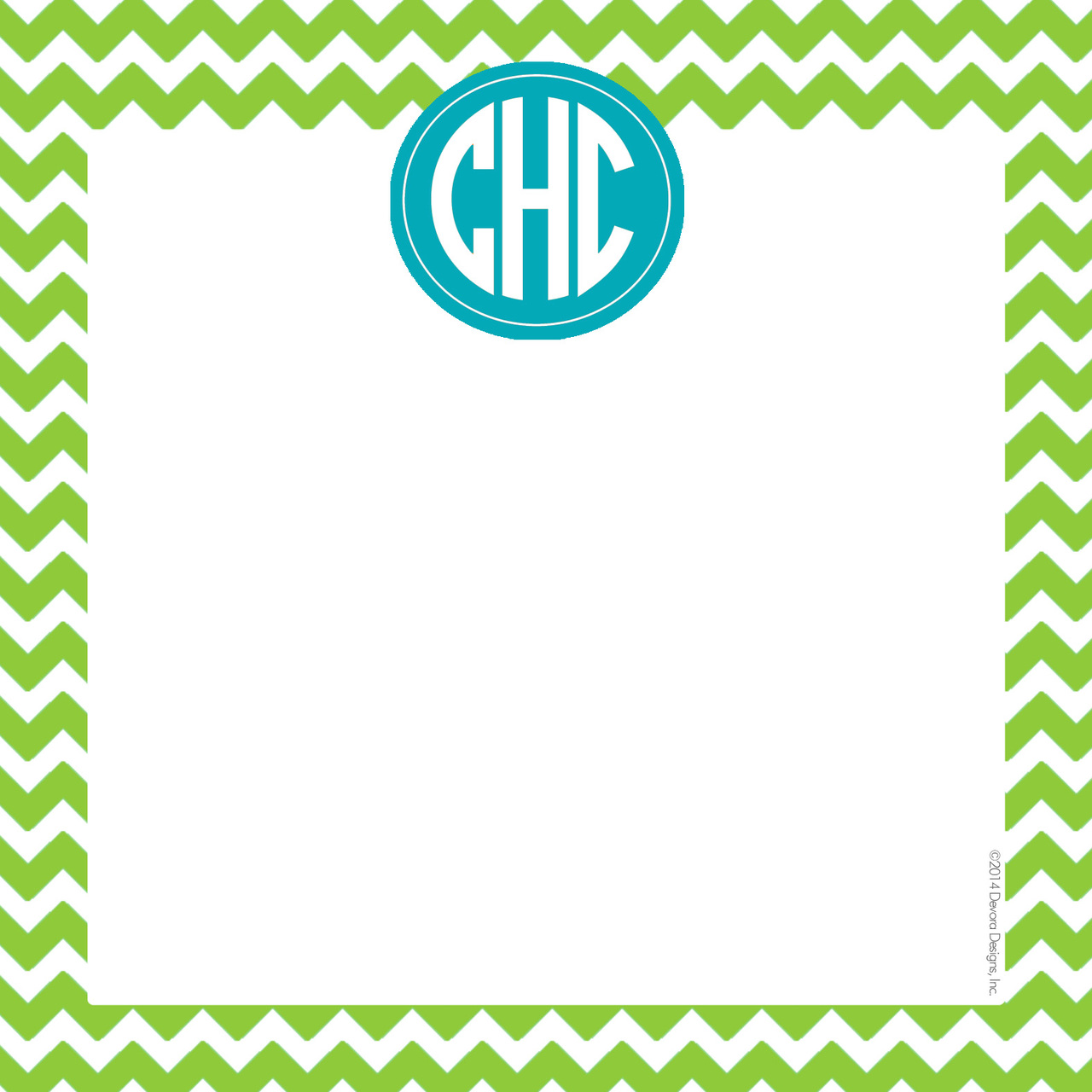 Lime Green Chevron