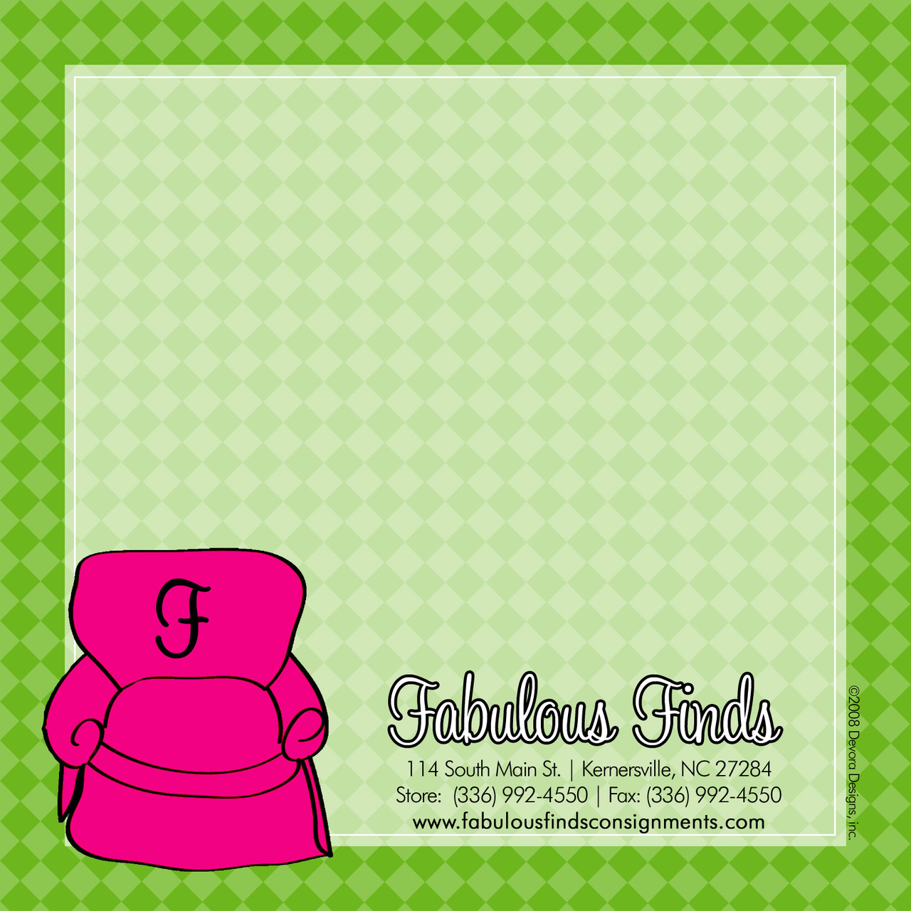 Scribble Square - The Pink Seat - Lavender Belle Design