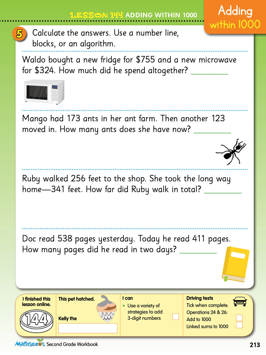 Grade 2 Math Workbook – 200 Essential Math Skills