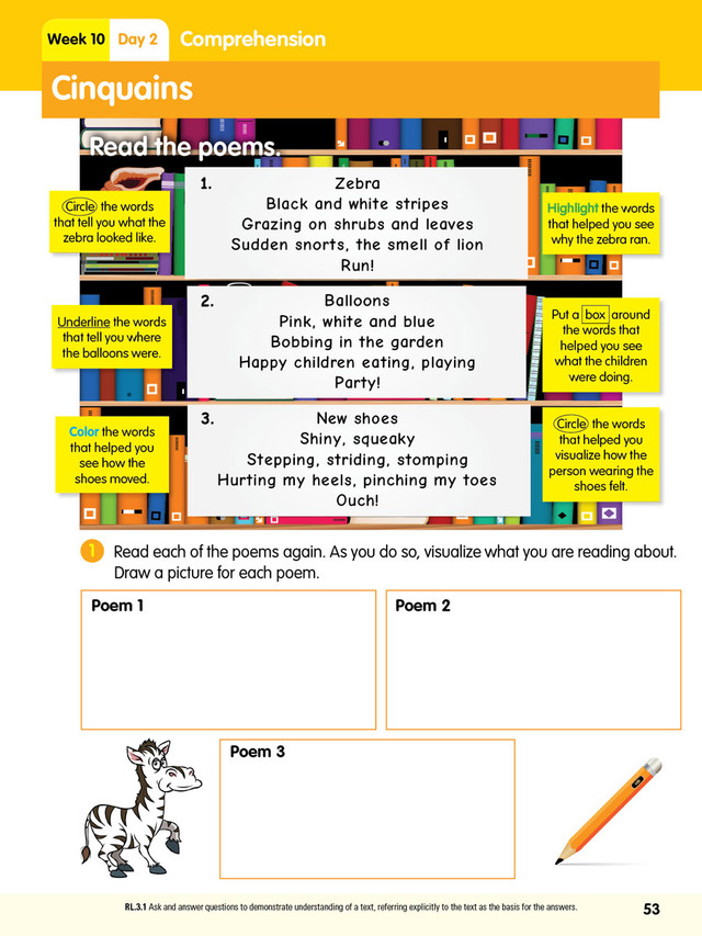 Grade 3 Reading Workbook – 200 Reading Skills for 3rd Grade