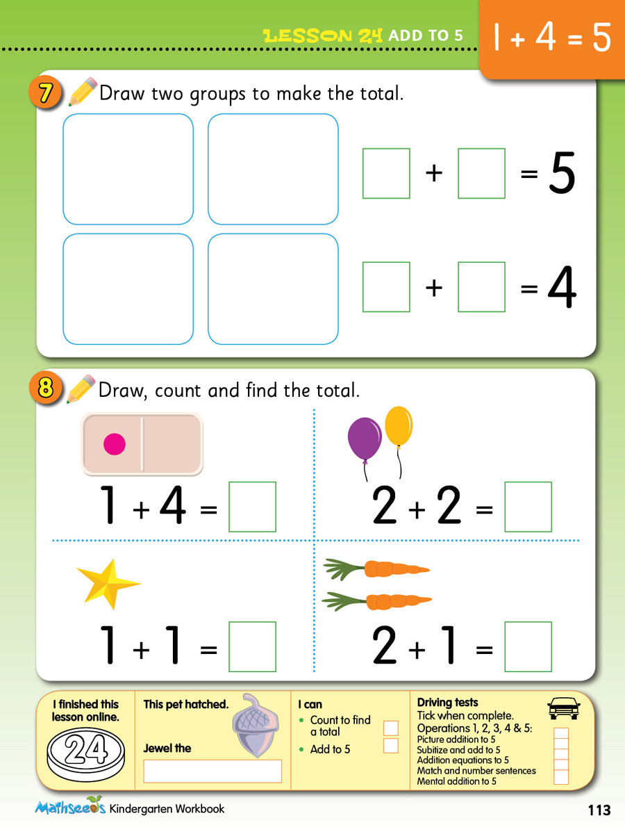 Kindergarten Math Workbook – 200 Essential Math Skills