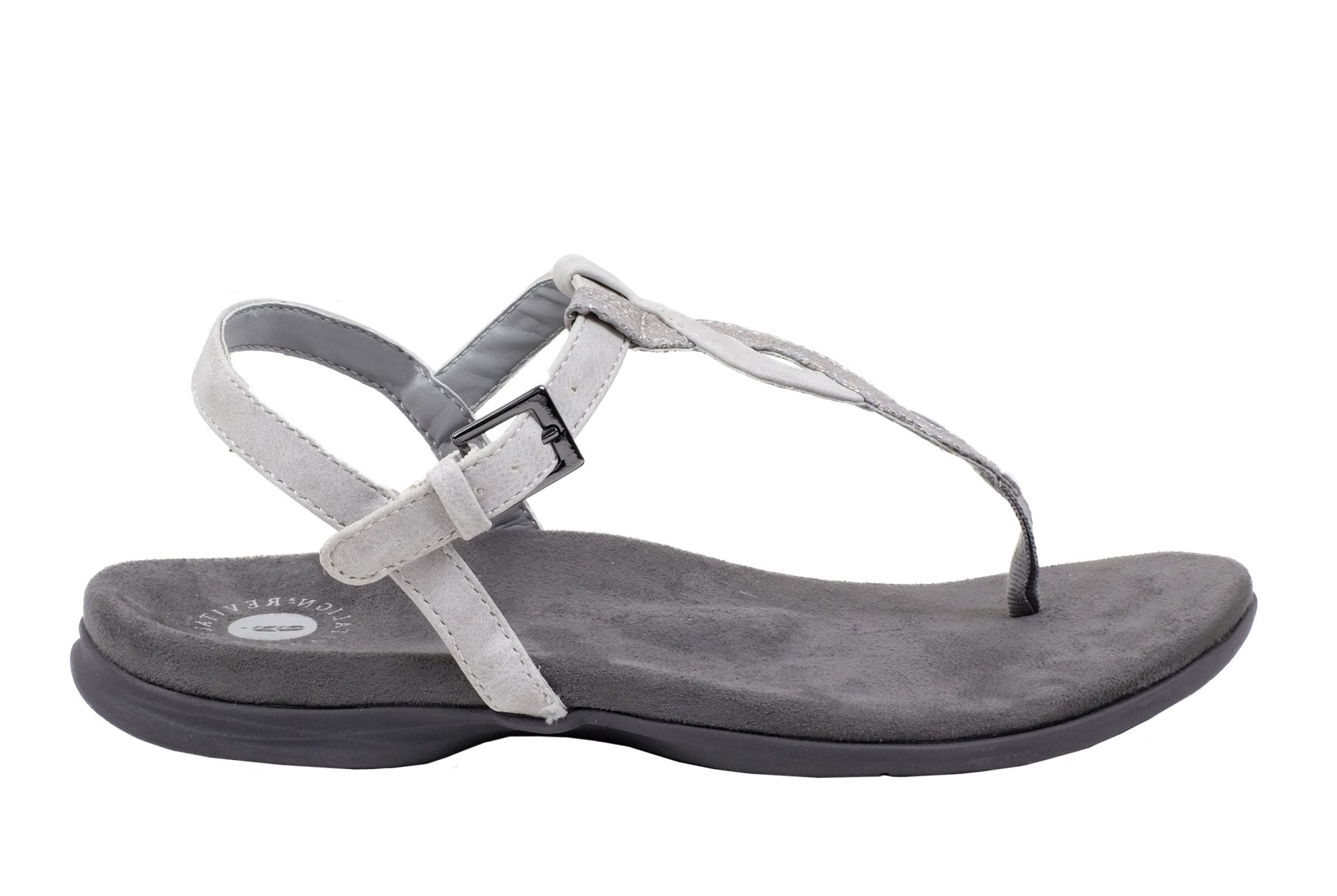 Revitalign Heron T-bar Women's Adjustable Orthotic Sandal - Free Shipping