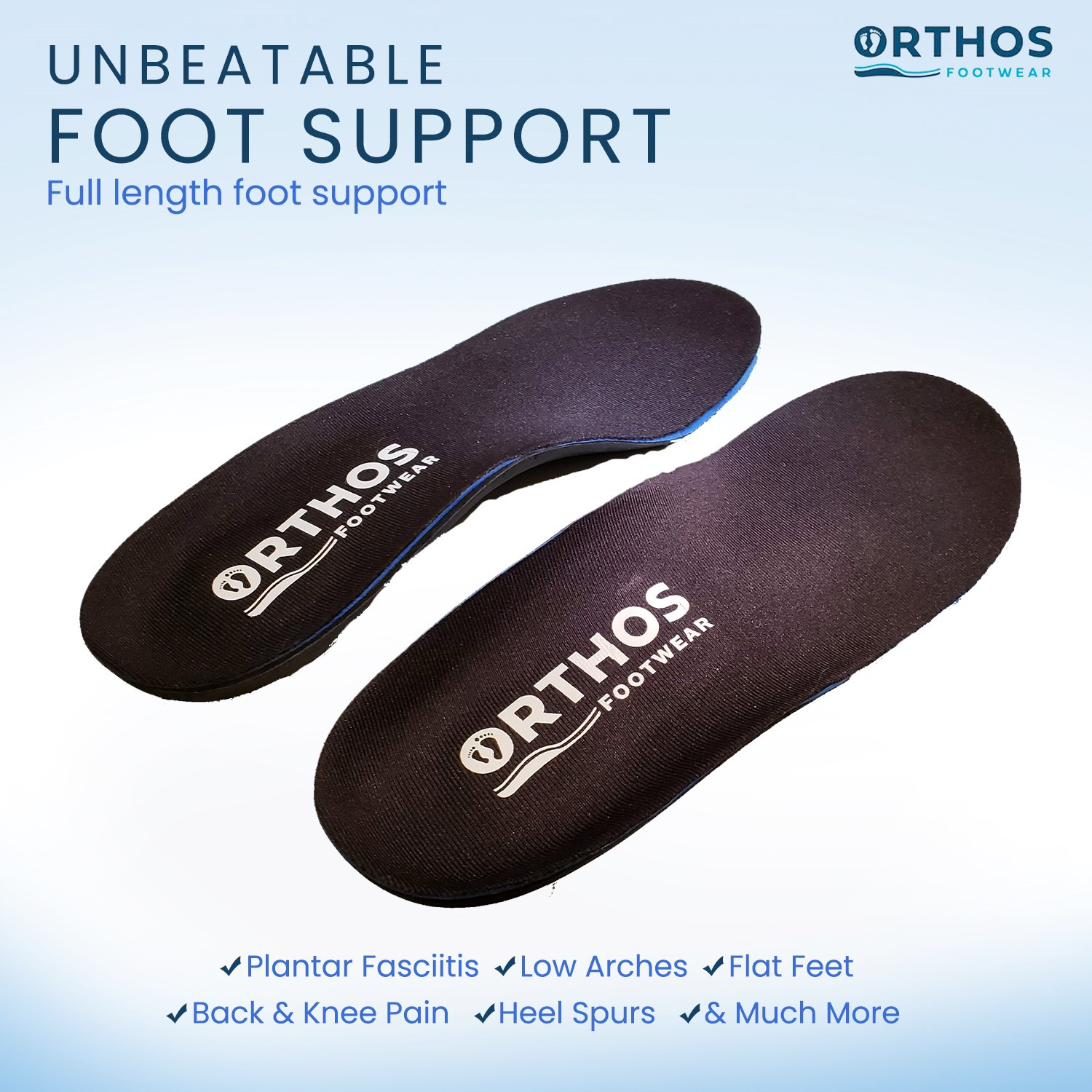 Shearling Orthotic Insoles - Inserts w/ Arch Support for Slippers ...